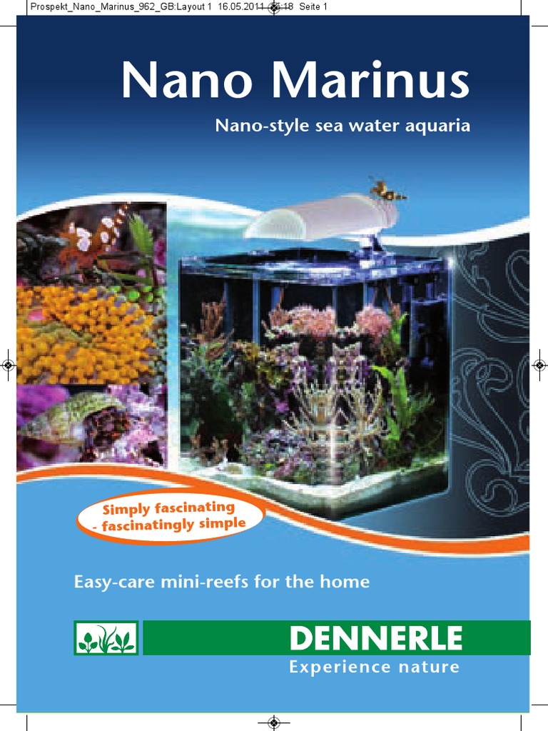 Dennerle Nano Marinus | PDF | Aquarium | Coral Reef