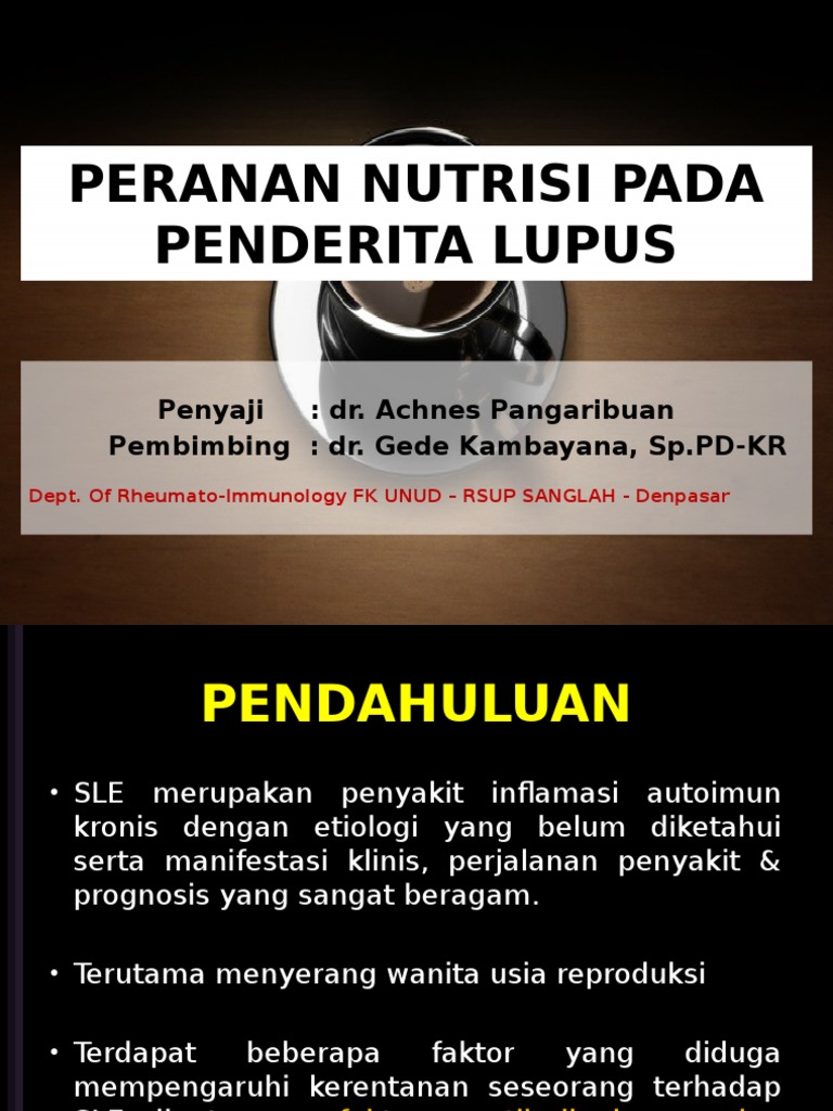 Presentation Diet Sle | PDF