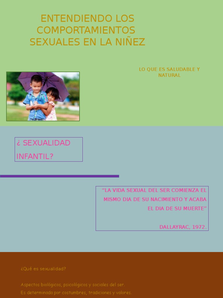 Presentación Sexualidad Infantil Pdf La Sexualidad Humana Desnudez