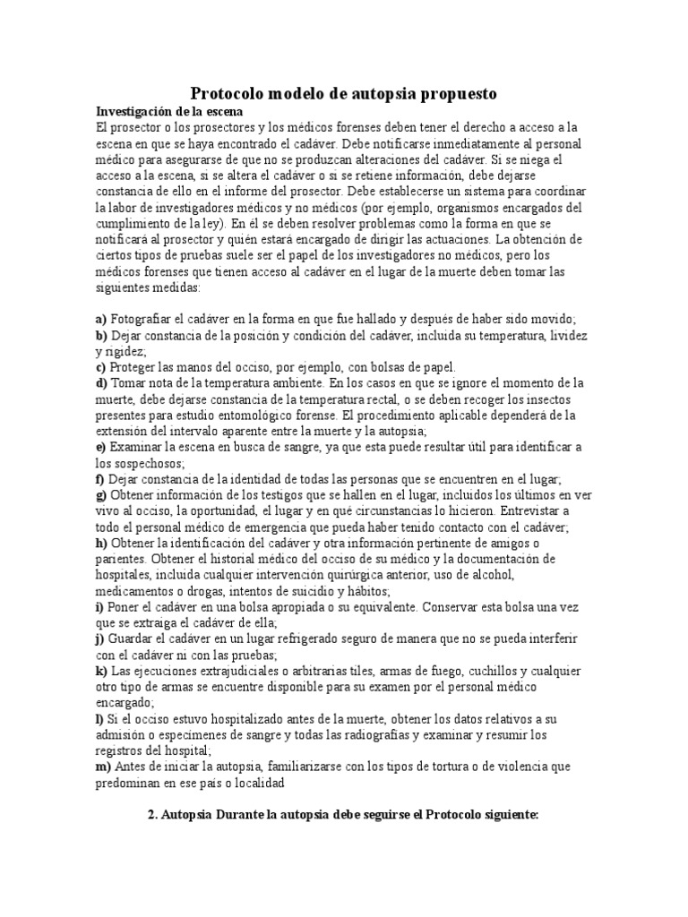 Medicina Legal - Protocolo de Minnesota | PDF | Fotografía aérea ...