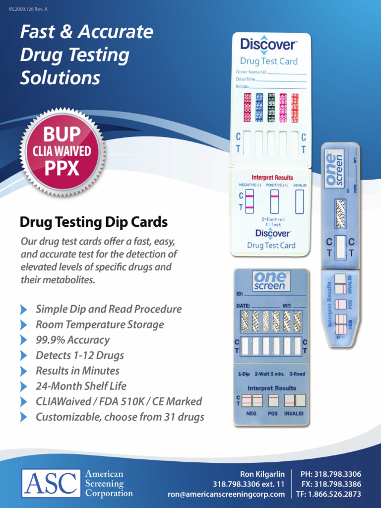 Discover Drug Test Card | PDF