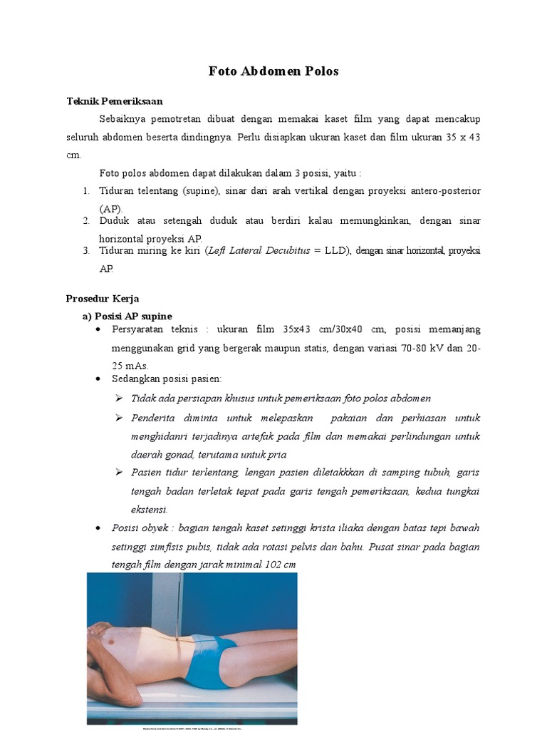 Teknik Foto Abdomen dan Thoraks | PDF