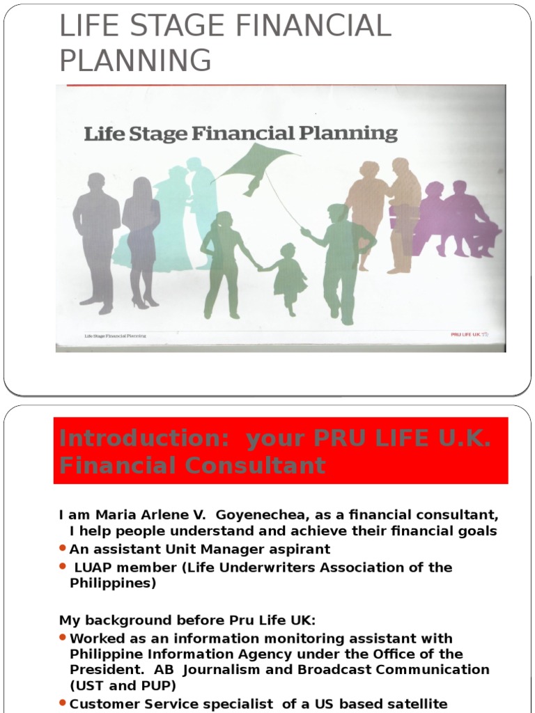 LIFE STAGE FINANCIAL PLANNING for PROTECTION, EDUCATION, | Prudential ...