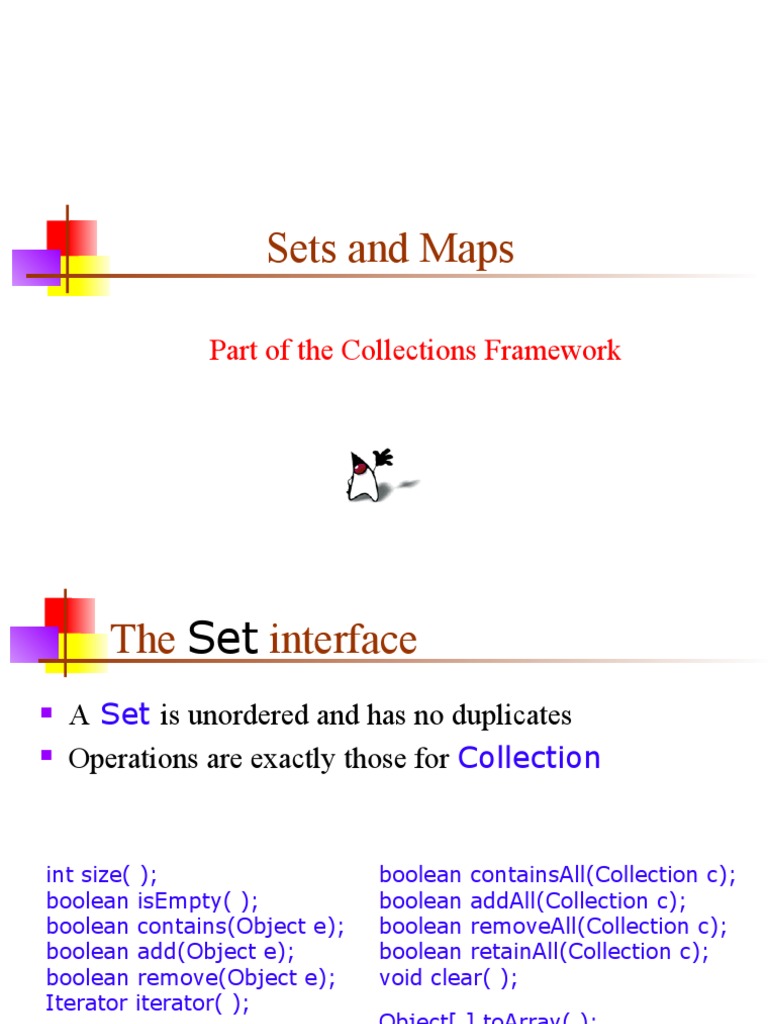 Sets and Maps: Part of The Collections Framework | Download Free PDF | Method (Computer ...