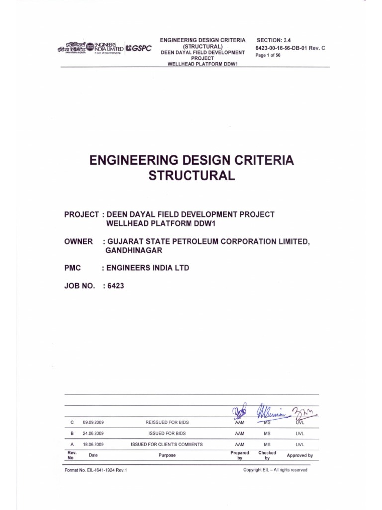 Design Criteria Structural | PDF | Fatigue (Material) | Deep Foundation