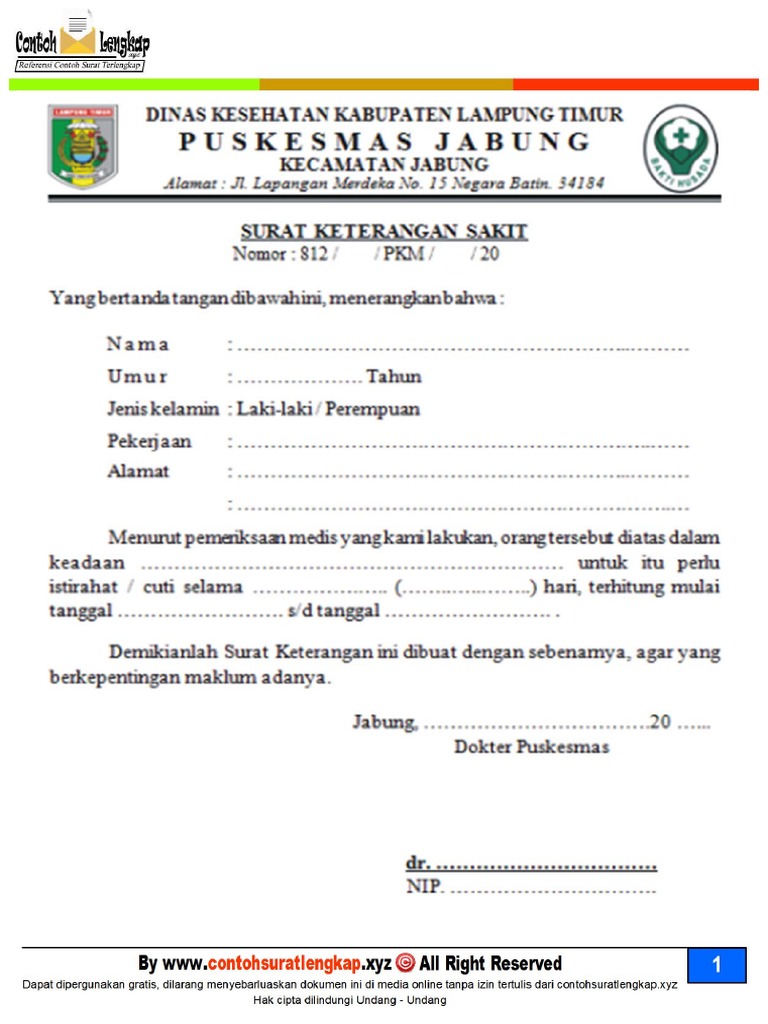 Surat Keterangan Sakit Pdf - Homecare24 Surat Keterangan Sakit Pdf - Homecare24