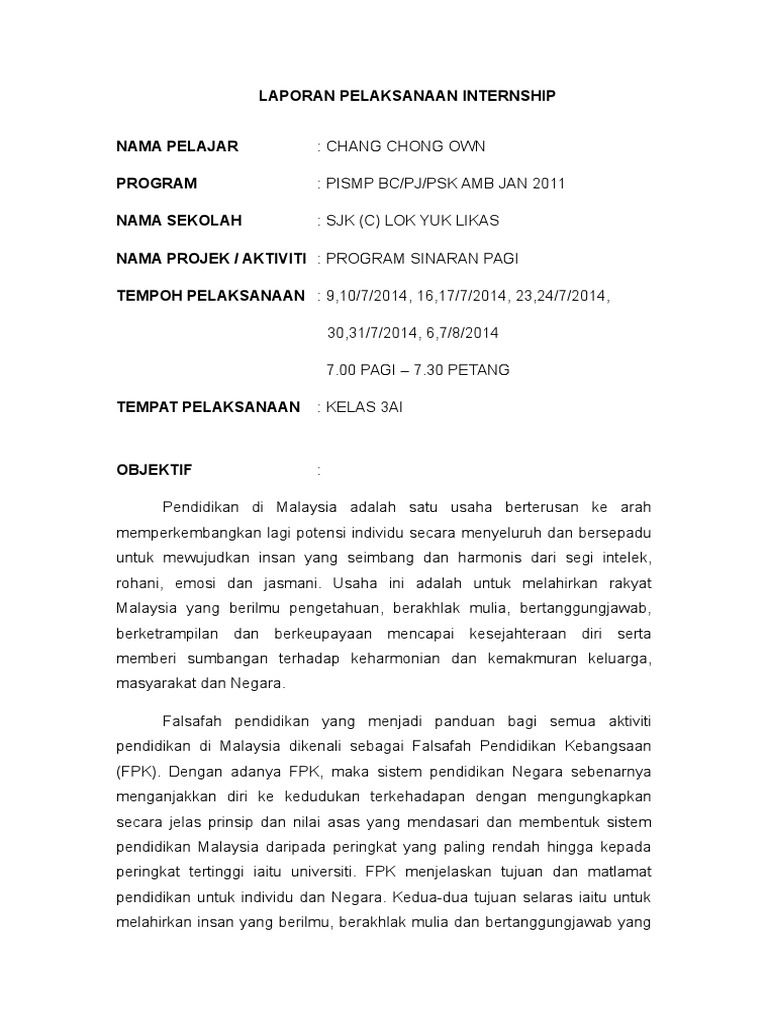 Program Sinaran Pagi di SJK (C) Lok Yuk | PDF | Kesehatan Holistik