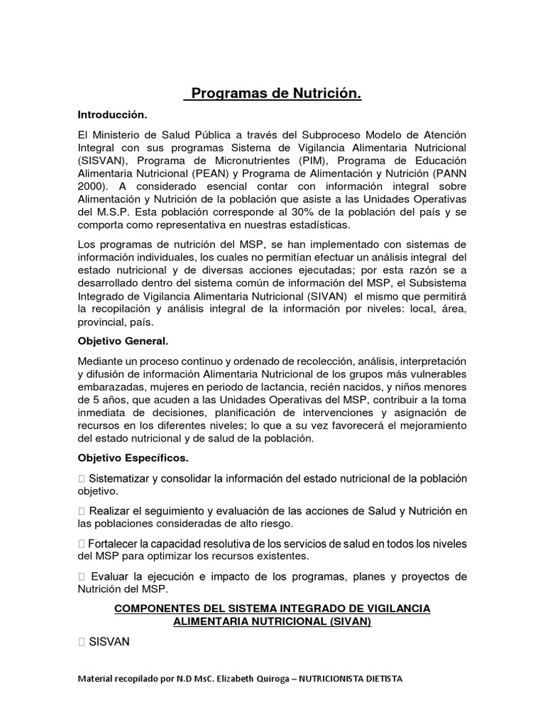 SISVAN | PDF | Dietético | Nutrición