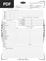 Dead Reign - Character Sheet - Ver 1.0 | PDF | Leisure | Sports