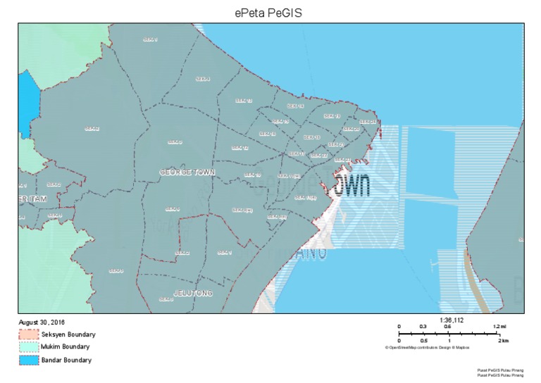 George Town: Seksyen Boundary Mukim Boundary Bandar Boundary August 30 ...