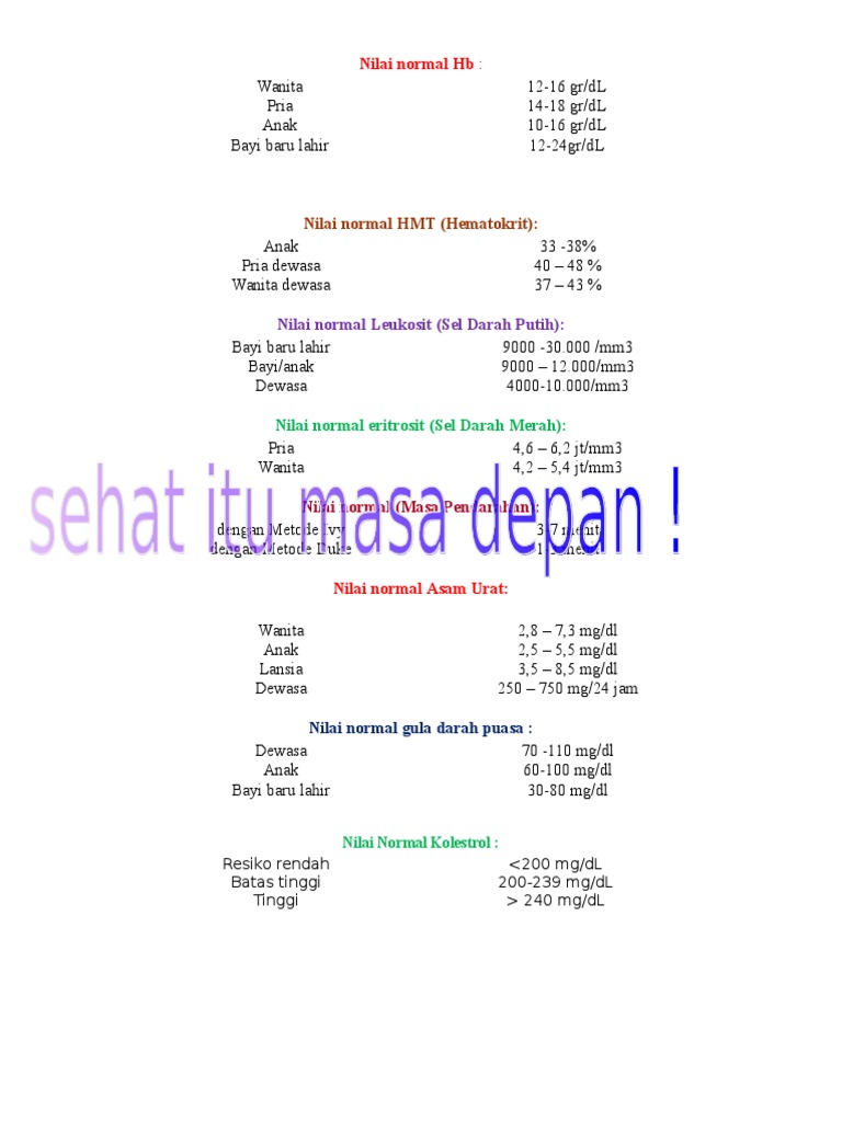 Nilai Normal Gula Darah Bayi Baru Lahir | PDF