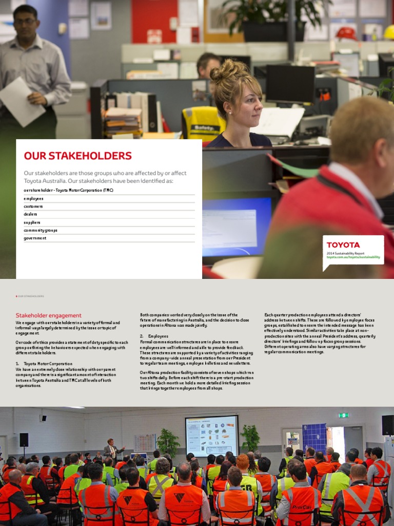 Toyota Stakeholder | PDF | Stakeholder (Corporate) | Toyota