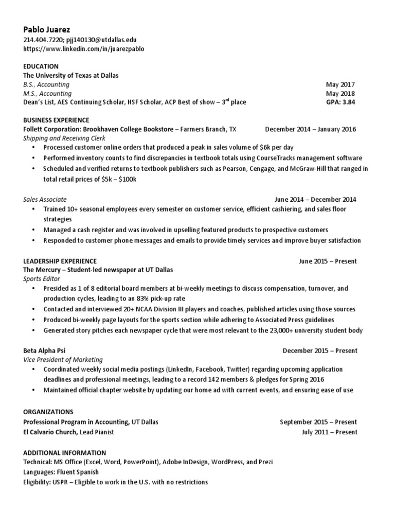 PJ Resume Update | PDF | Newspapers | Business