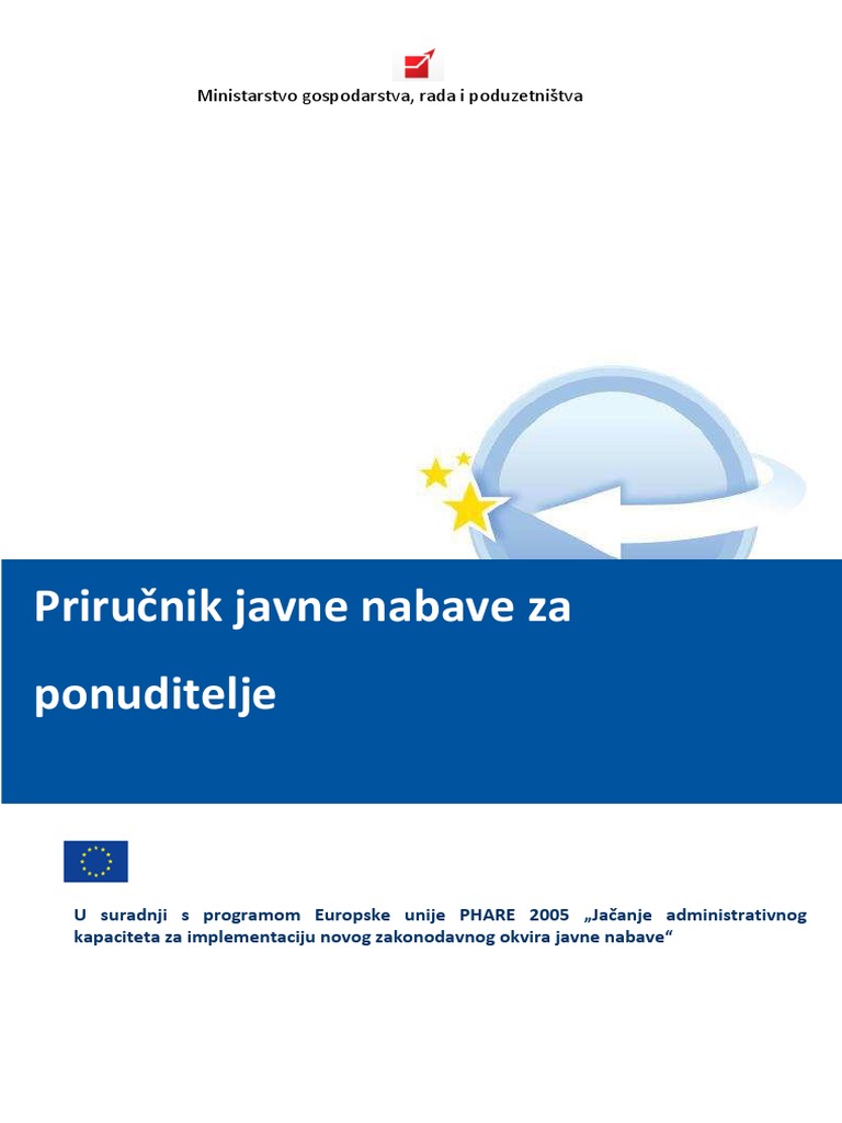 Prirucnik Javne Nabave Za Ponuditelje | PDF