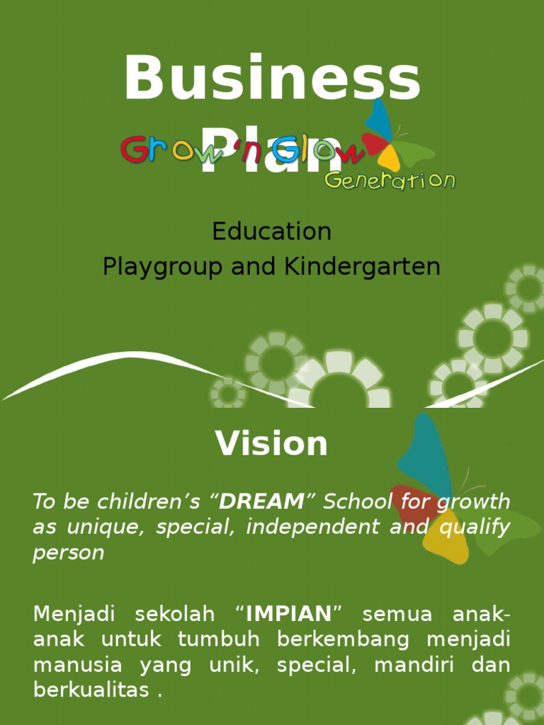 Dream School Business Plan for Kids | PDF | Preschool | Human Life Stages