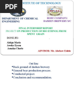 Dashen Beer | PDF | Brewing | Beer