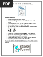 Comfort Room Rules | PDF