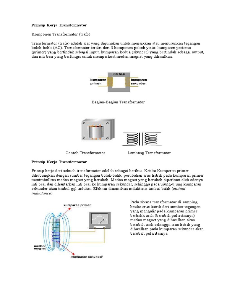 Prinsip Kerja Transformator | PDF