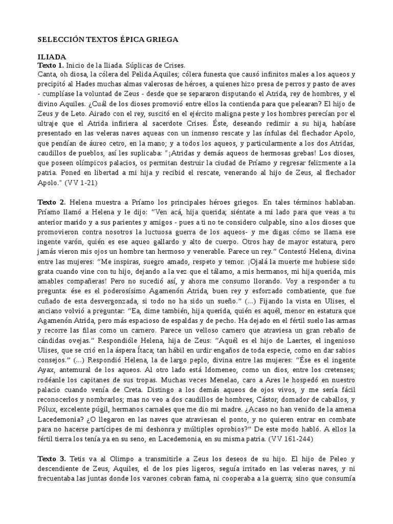 Andrómacas en la Épica Griega | PDF | Ilíada | Helena de Troya