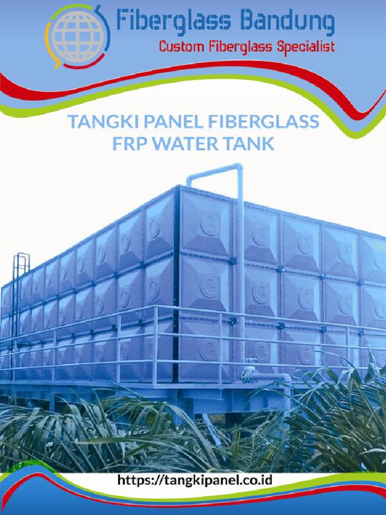 Tangki Panel Fiberglass - Katalog FRP Water Tank - Fiberglass Bandung