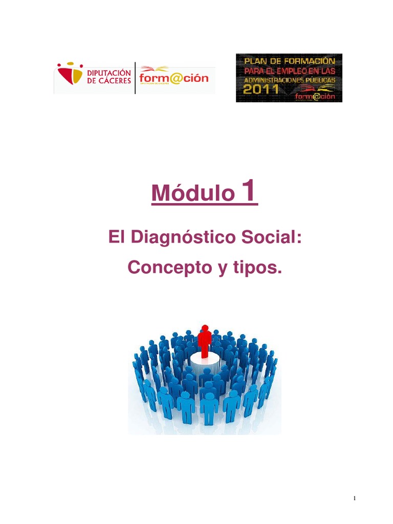 Módulo I El Diagnóstico Social Concepto y Tipos | PDF | Trabajo Social ...
