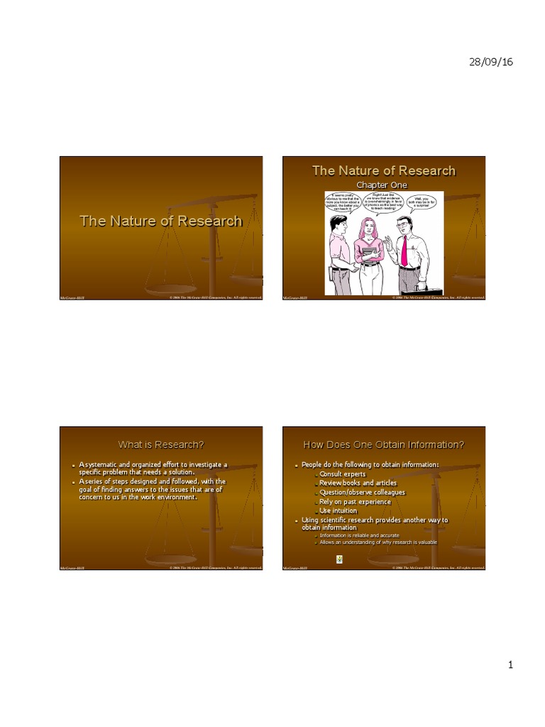 The Nature of Research | PDF | Scientific Method | Experiment