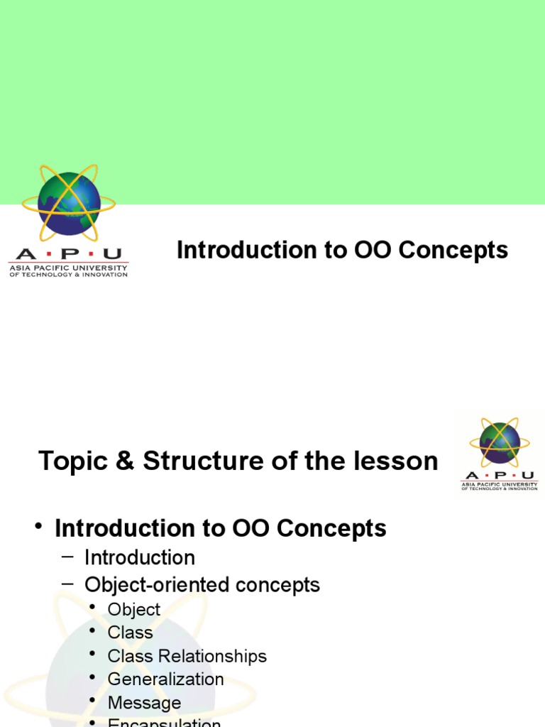 Introduction To Oo Concepts Download Free Pdf Object Oriented Programming Class Computer