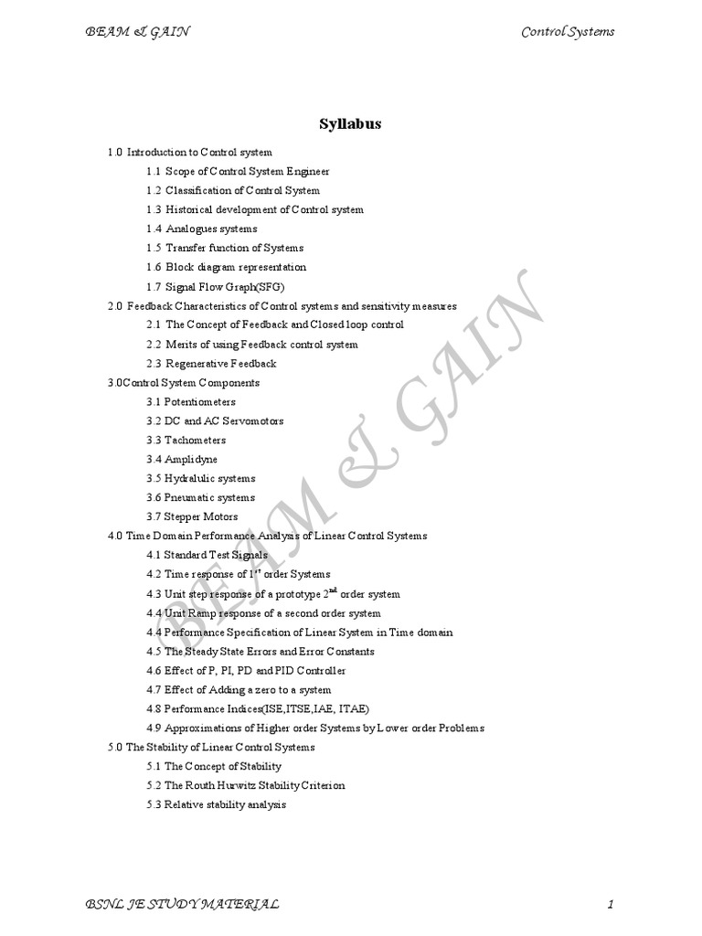 Control System Final | PDF | Control Theory | Servomechanism