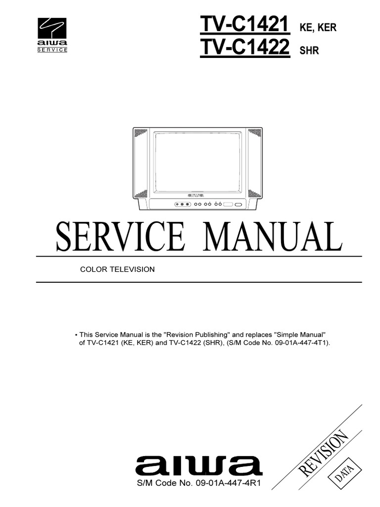 TV-C1421 C1422 | PDF | Cathode Ray Tube | Vacuum Tube