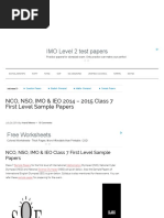 2nd Level Imo 5th Class | PDF