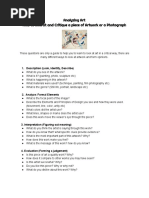 GCSE Art Formal Analysis Guide | PDF | Composition (Visual Arts) | Color