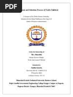 Summer Internship Report On HR Recruitment and Selection | PDF ...