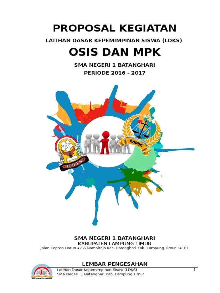 Proposal LDKS OSIS SMA 1 Batanghari 2016 | PDF