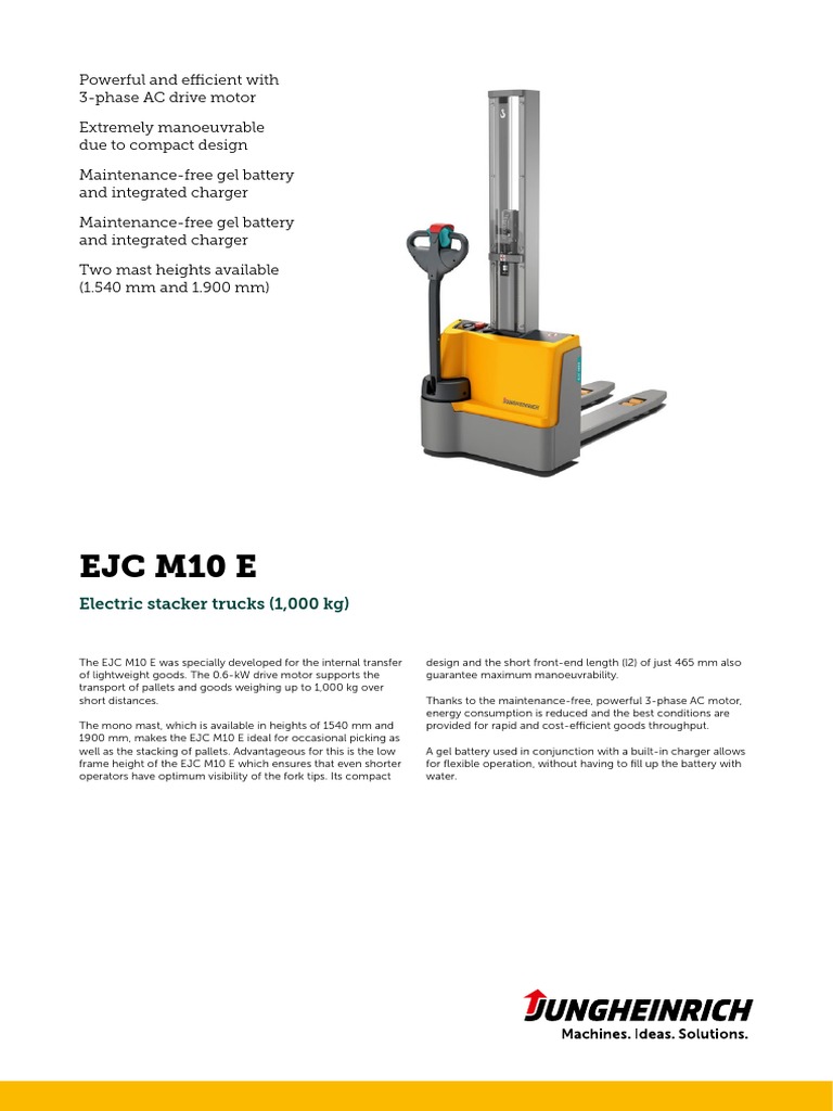 Data Sheet Ejc m10 e | PDF | Truck | Alternating Current
