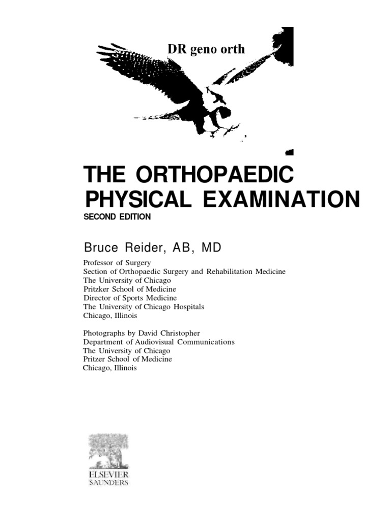 Orthopaedic Clinical Examination | PDF | Anatomical Terms Of Motion ...