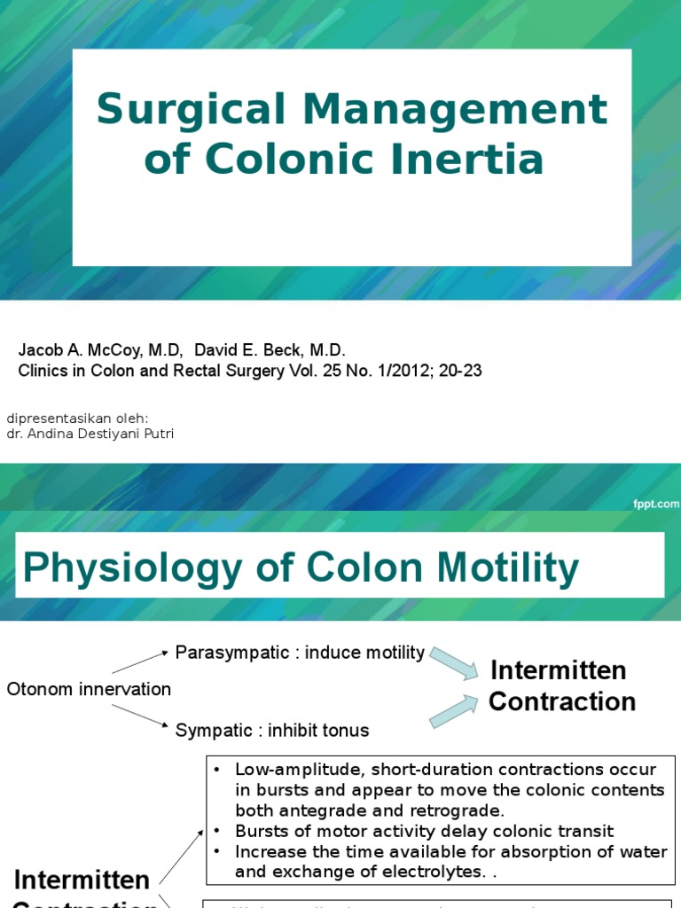 colonic inertia | Constipation | Large Intestine