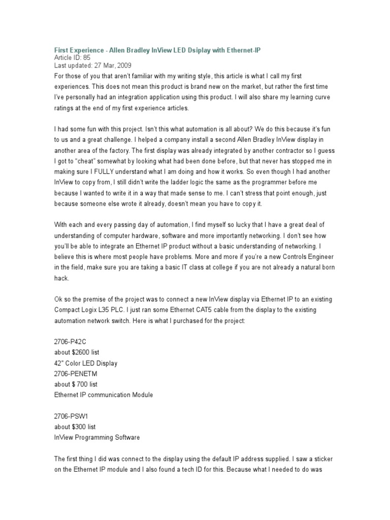 Inview Tutorial | PDF | Computers