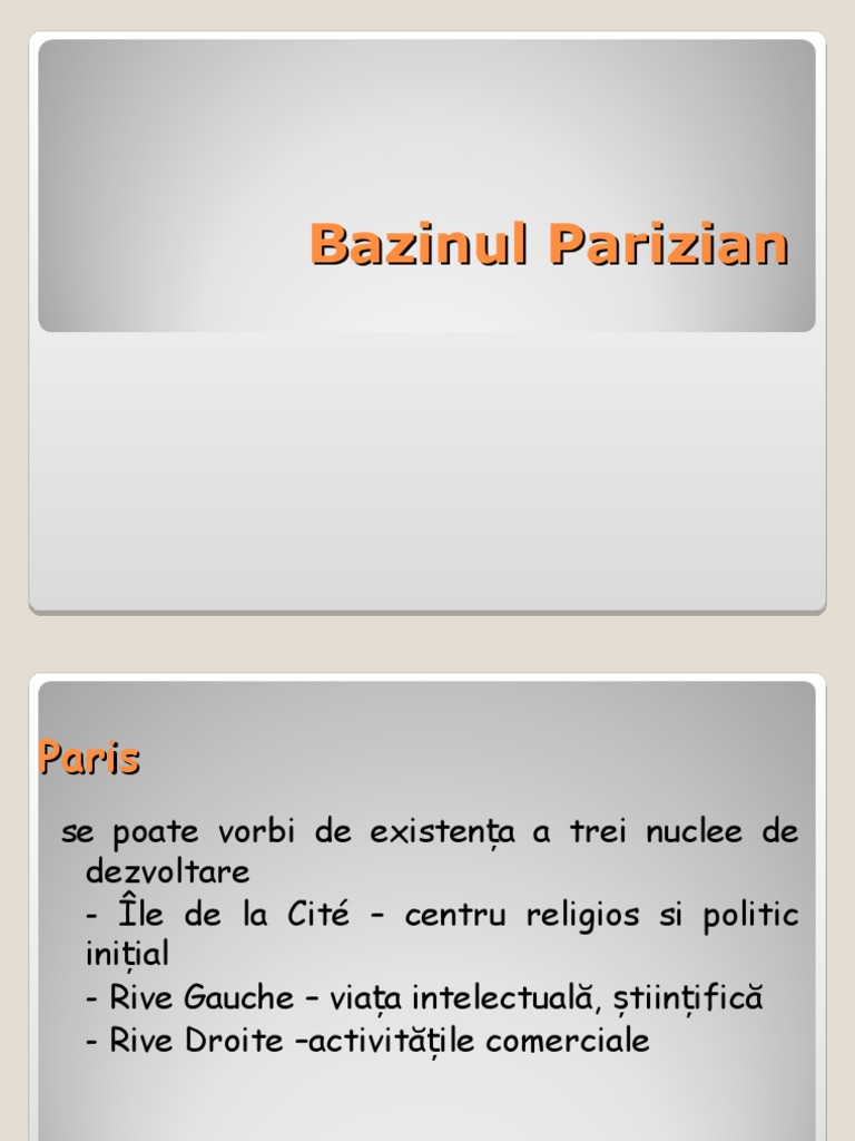 Bazinul Parizian | PDF | Paris | France