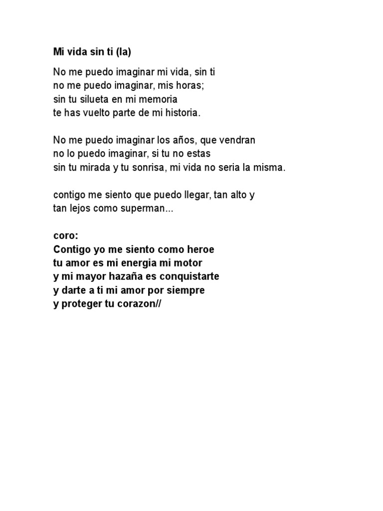 No Me Puedo Imaginar Mi Vida | PDF | Amor | Cristo (título)