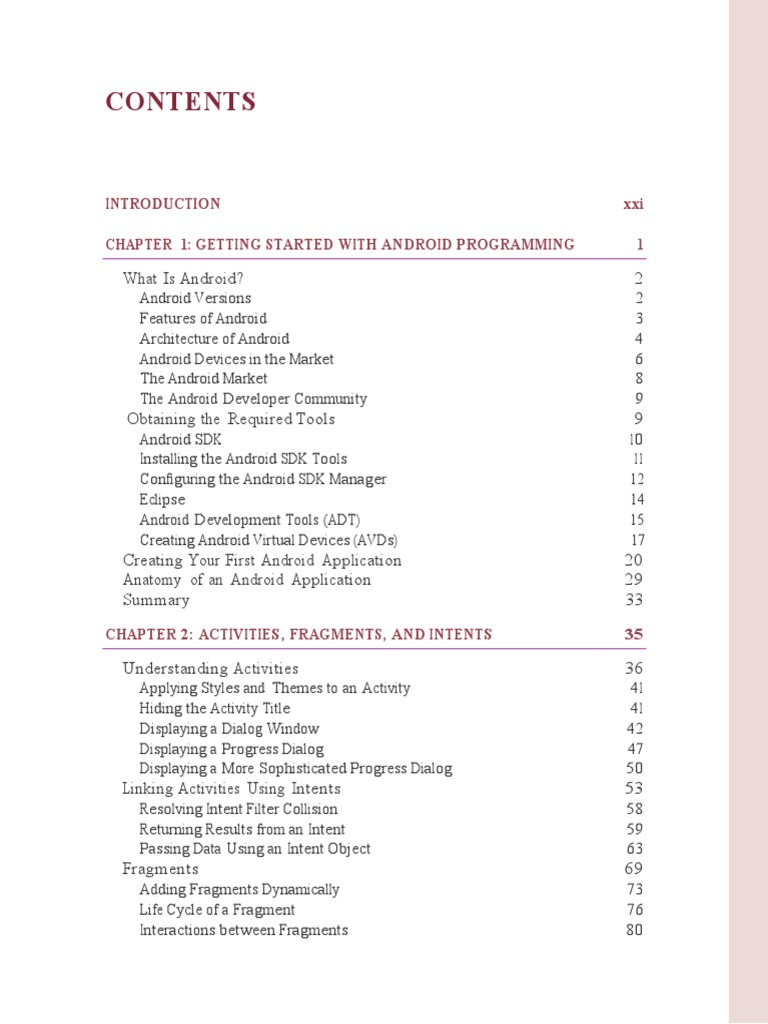 What Is Android? 2: Chapter 1: Getting Started With Android Programming ... What Is Android? 2: Chapter 1: Getting Started With Android Programming ...