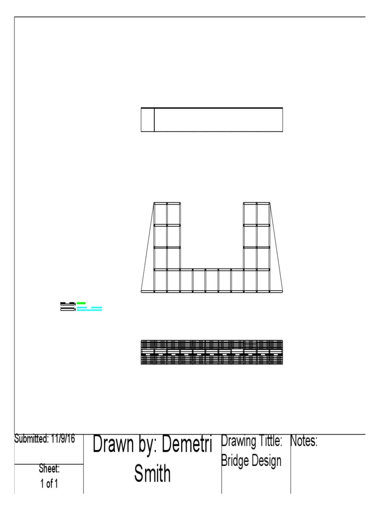 Bridge Design Drawing 11-9-16 | PDF