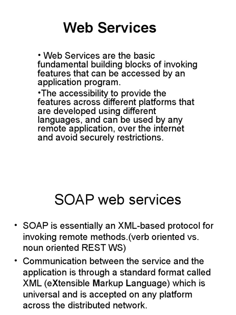 SOAP Web Services | PDF | Soap | Web Service