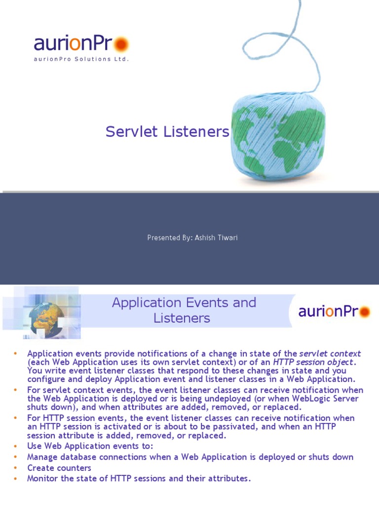 Servlet Listeners | PDF | Java Servlet | Information Technology