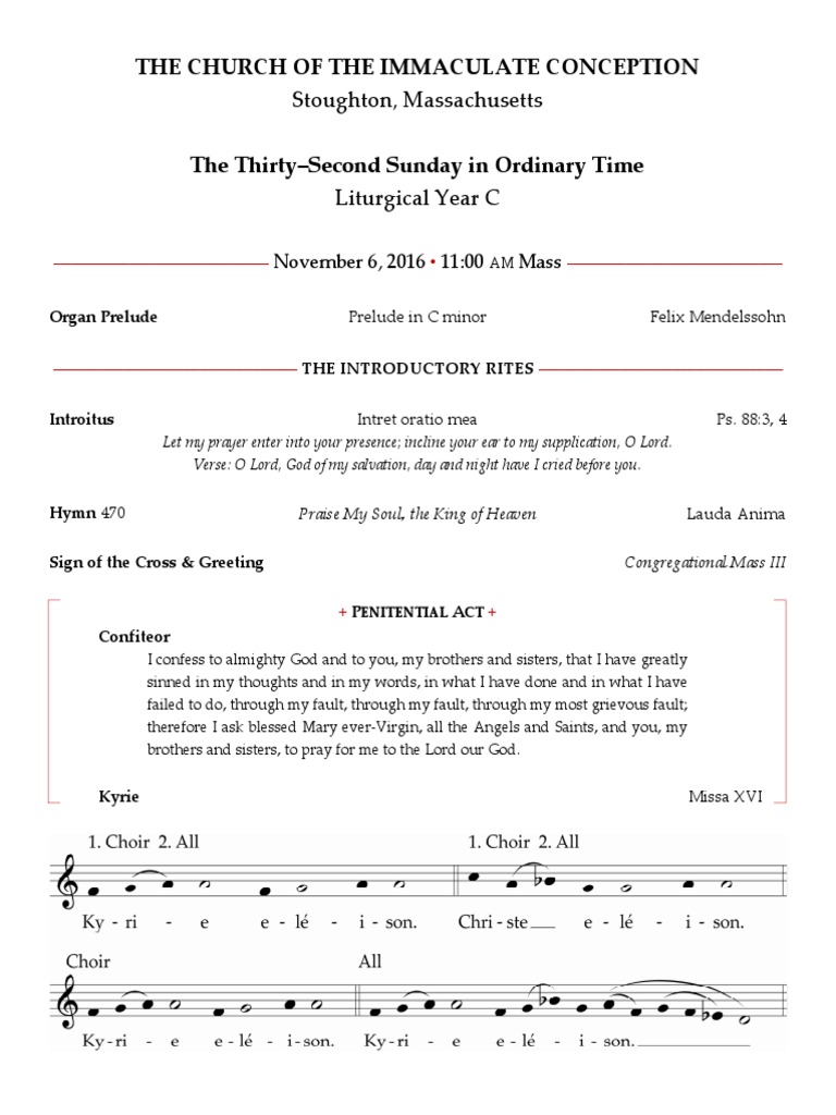 Sample Worship Leaflet | PDF | Mass (Liturgy) | Psalms