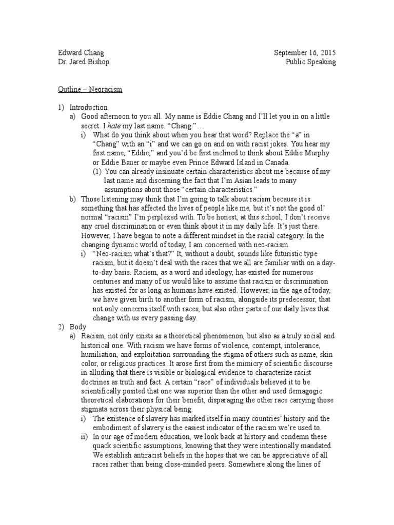 Neo Racism | PDF | Racism | Discrimination & Race Relations