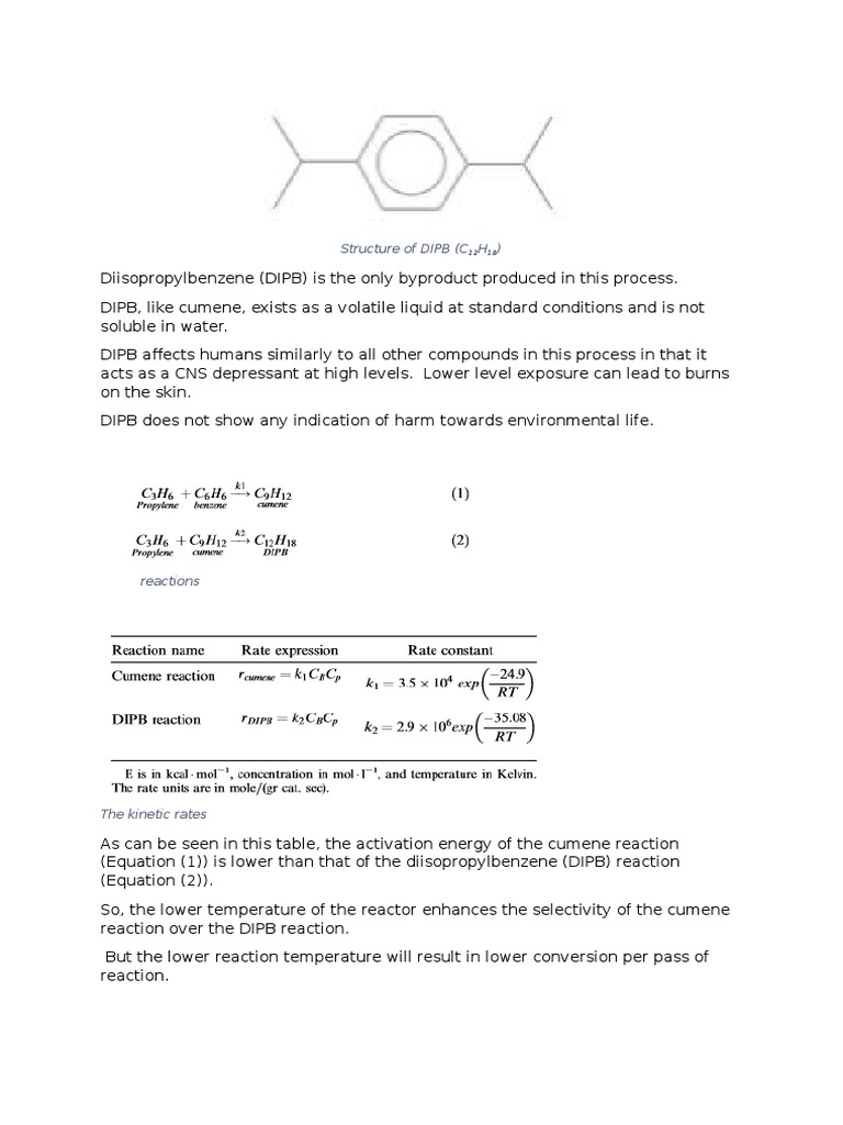 Structure of DIPB (C H) | PDF | Activation Energy | Chemical Reactions