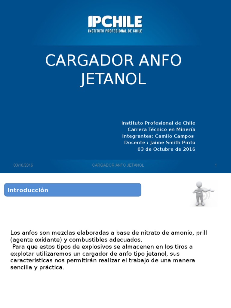 Cargador Anfo Jetanol en Minería | PDF | Tecnología
