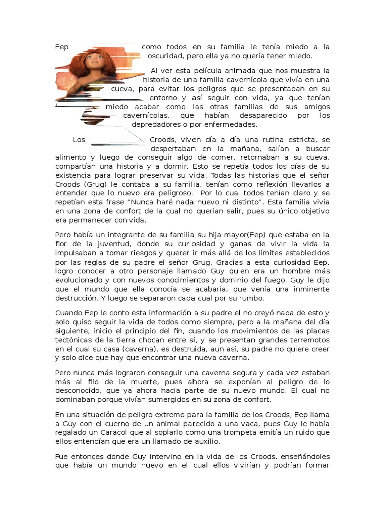 Eep y la aventura de los Croods | PDF | Ocio
