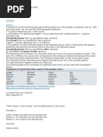 Passive Voice With Reporting Verbs | PDF | Verb | Subject (Grammar)