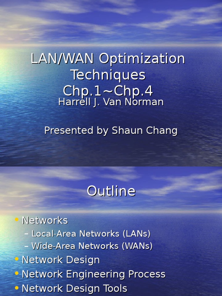 LAN Wan Optimization1-4 | PDF | Wide Area Network | Local Area Network